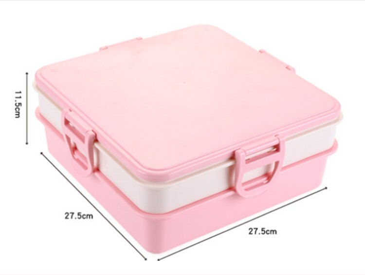 Square Double-Layered Candy Box Plastic Compartmen... – Grandado