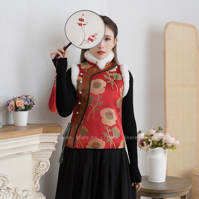 Chinese Traditional Retro Clothing Women Vintage V... – Vicedeal