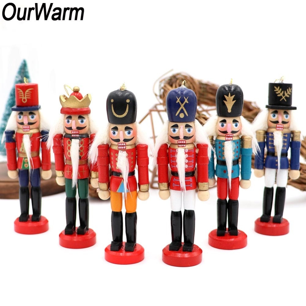 OurWarm 6 Stuks Houten Notenkraker Pop Soldaat Min... – Grandado