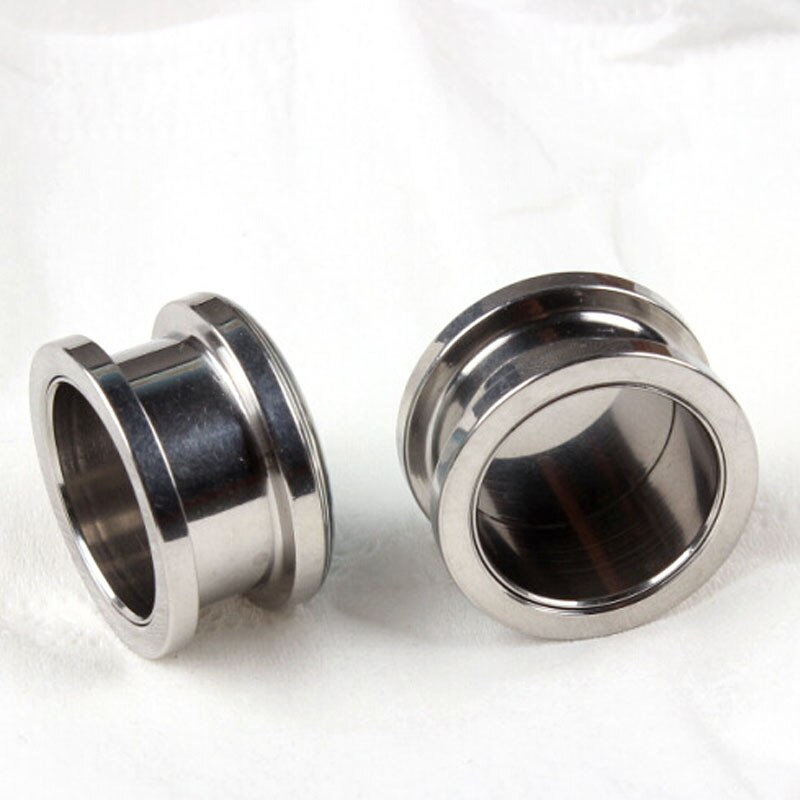 2pcs Titanium Steel Ear Plugs And Tunnels Sea Wave... – Vicedeal