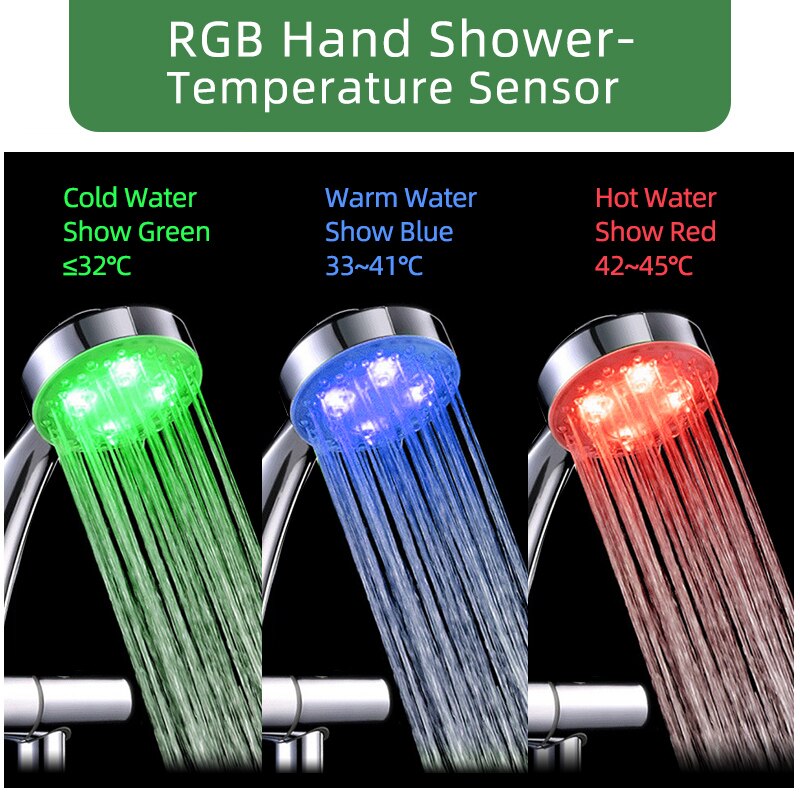 Kaguyahime LED agua Grifo temperatura RGB Color Gr... – Grandado