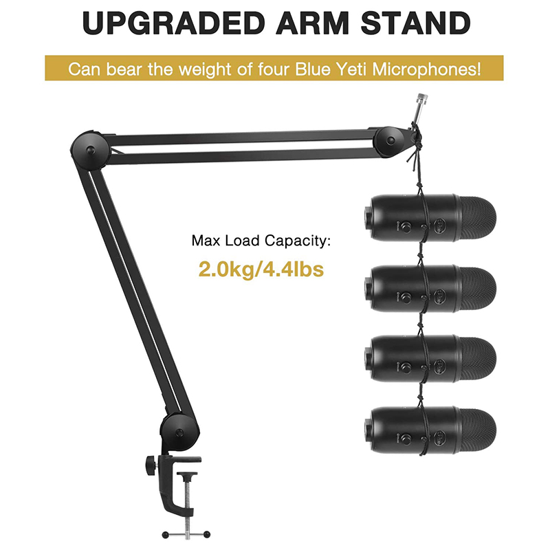 Microfoon Arm Stand, Zware Mic Arm Microfoon Stand... – Vicedeal