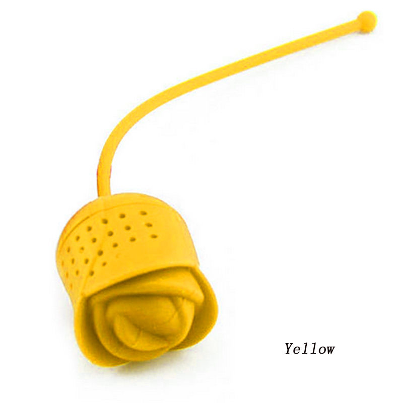 1 Pcs Silicone Rose Tea Strainer Herbal Spice Coff... – Grandado