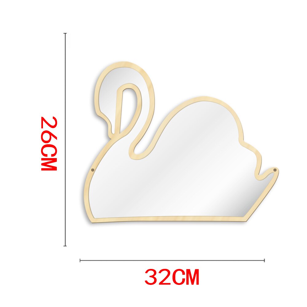 1Piece Sleeping Swan Wall Mirror Wood And Acrylic ... – Grandado
