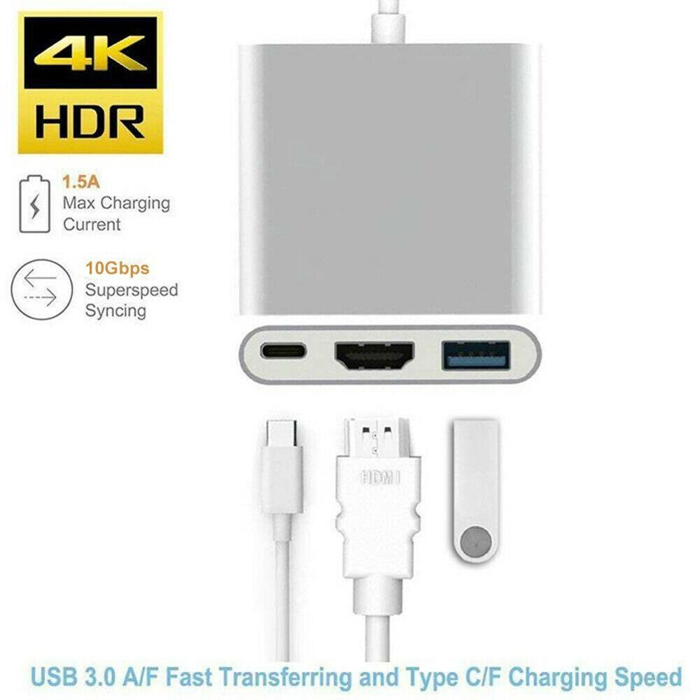 Tipo C USB 3,1 a USB-C 4K HDMI USB 3,0 adaptador d... – Grandado