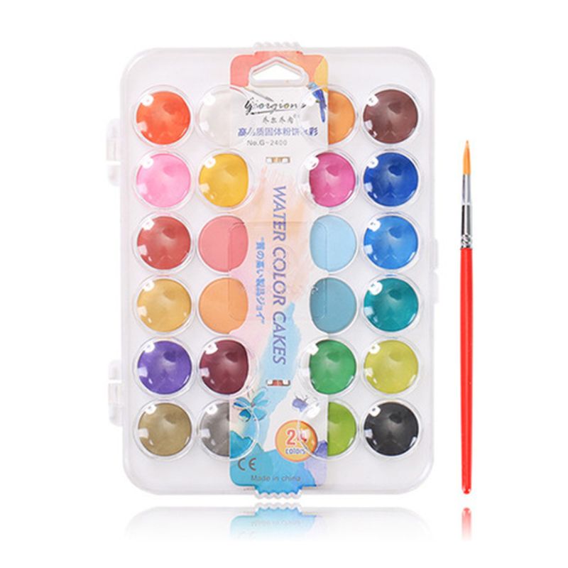 36 Color Fundamental Watercolor Pain Set with Pain... – Grandado