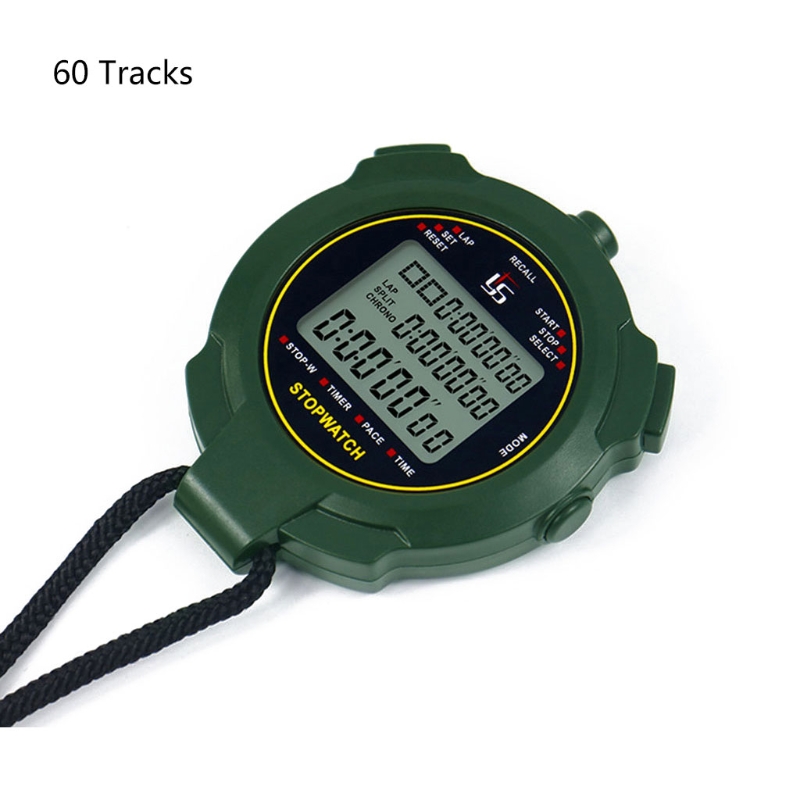 Stopwatch Timer 3 Row 10 120 Lap Split Memory Cou Grandado
