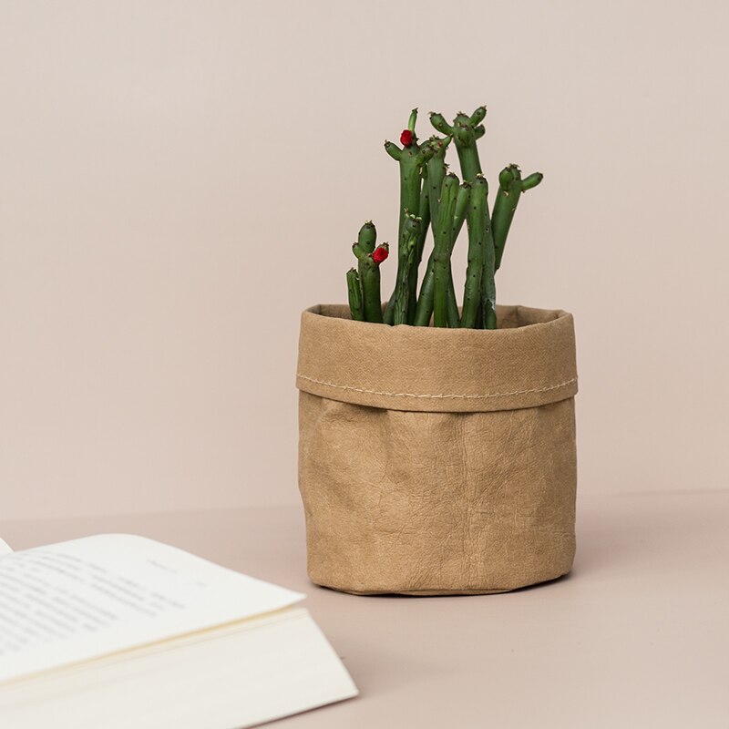 Mini Succulents Planter Pot Washable Kraft Paper F... – Vicedeal