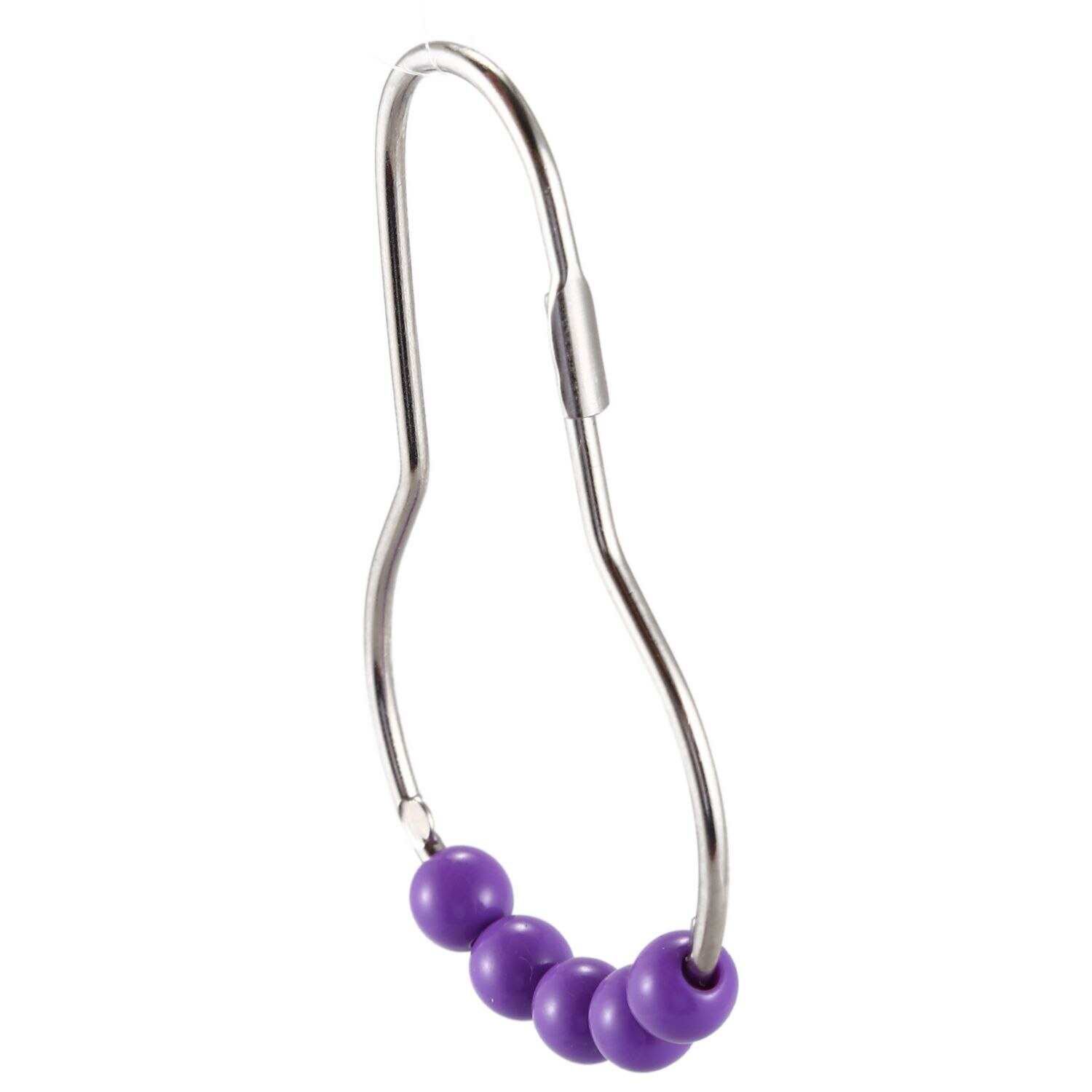 ! badrum lila rulle boll dusch gardiner ringar kro... – Grandado