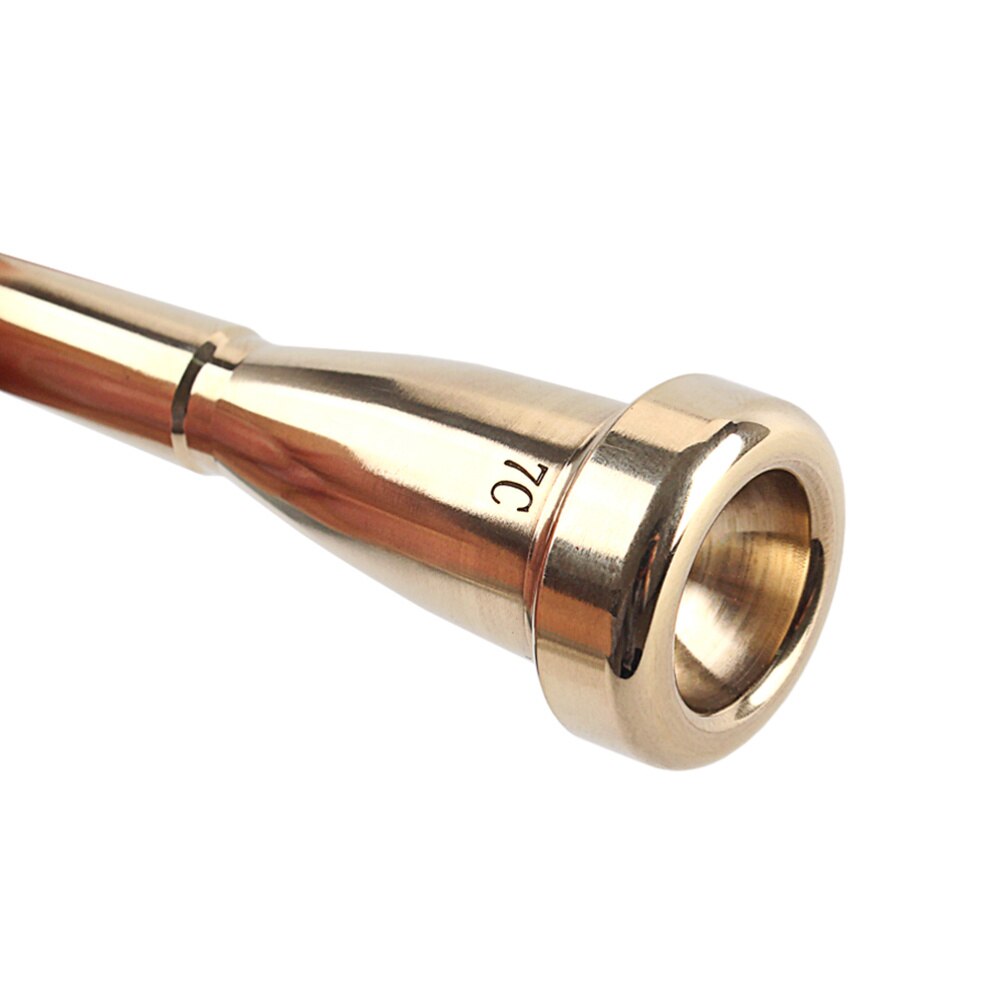 Professionele Trompet Mondstuk 7C Vergulde Metalen... – Grandado
