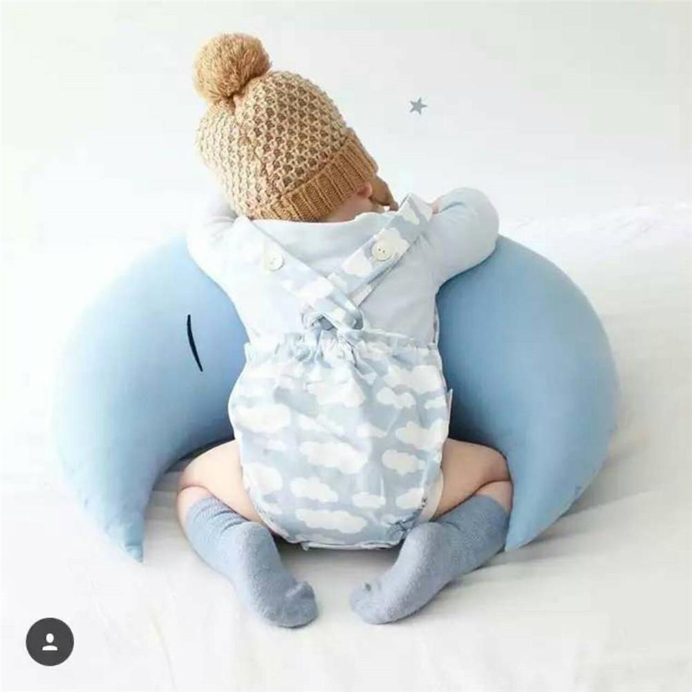 None Kids Cartoon Moon Shape Throw Pillow Toy Room... – Vicedeal