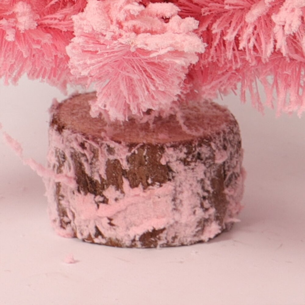 Christmas Tree Artificial Pink Encryption Flocking... – Grandado