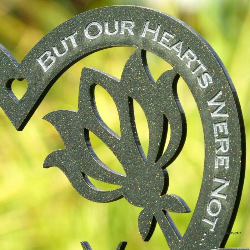 Memorial Plaque Butterflies Heart Shape Ornament W... – Grandado