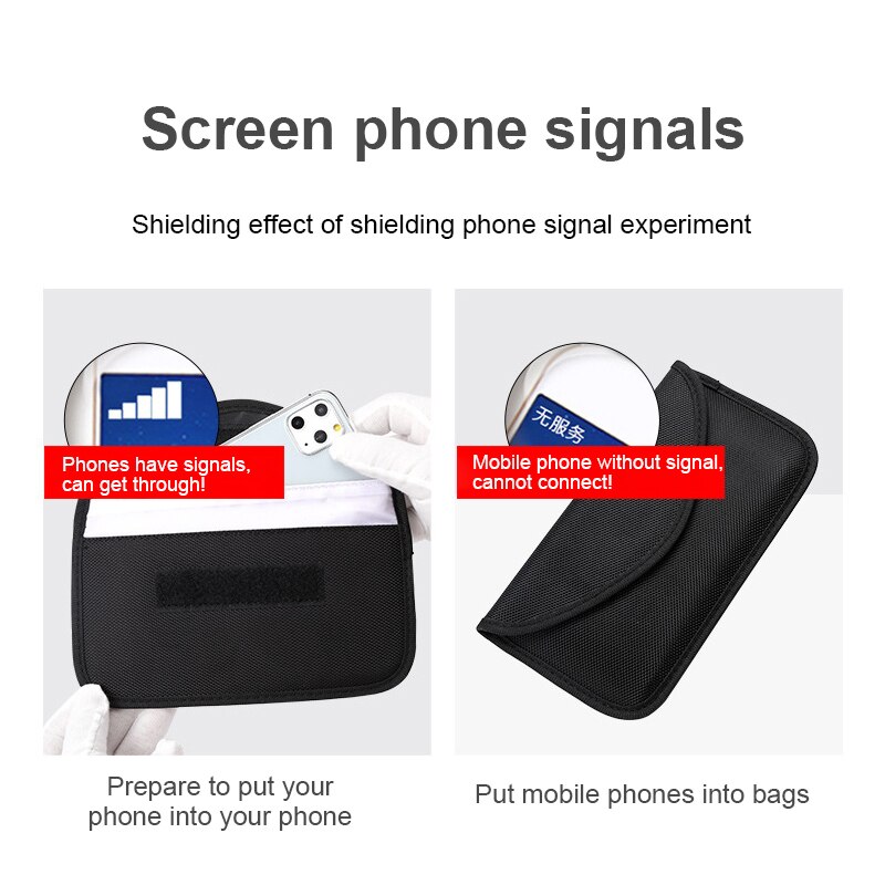 1PC Mobile Phone Bag Double Layer Anti-radiation S... – Grandado