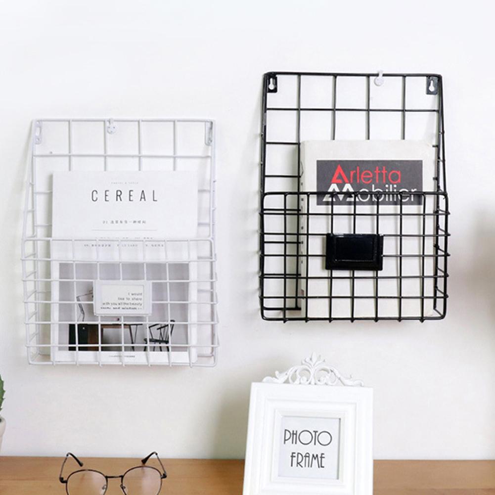 Wrought Iron Magazine Rack Innovative Simple Wall ... – Grandado