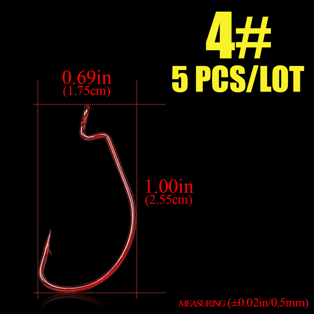 Gamakatsu Fishing Hooks Red Bloody Crank Offset Wo... – Grandado