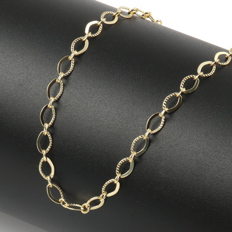 1 Meter Copper Oval Link Chain Paperclip Square Ca... – Vicedeal