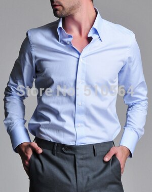 Custom made men Cotton shirt Business casual men s... – Grandado