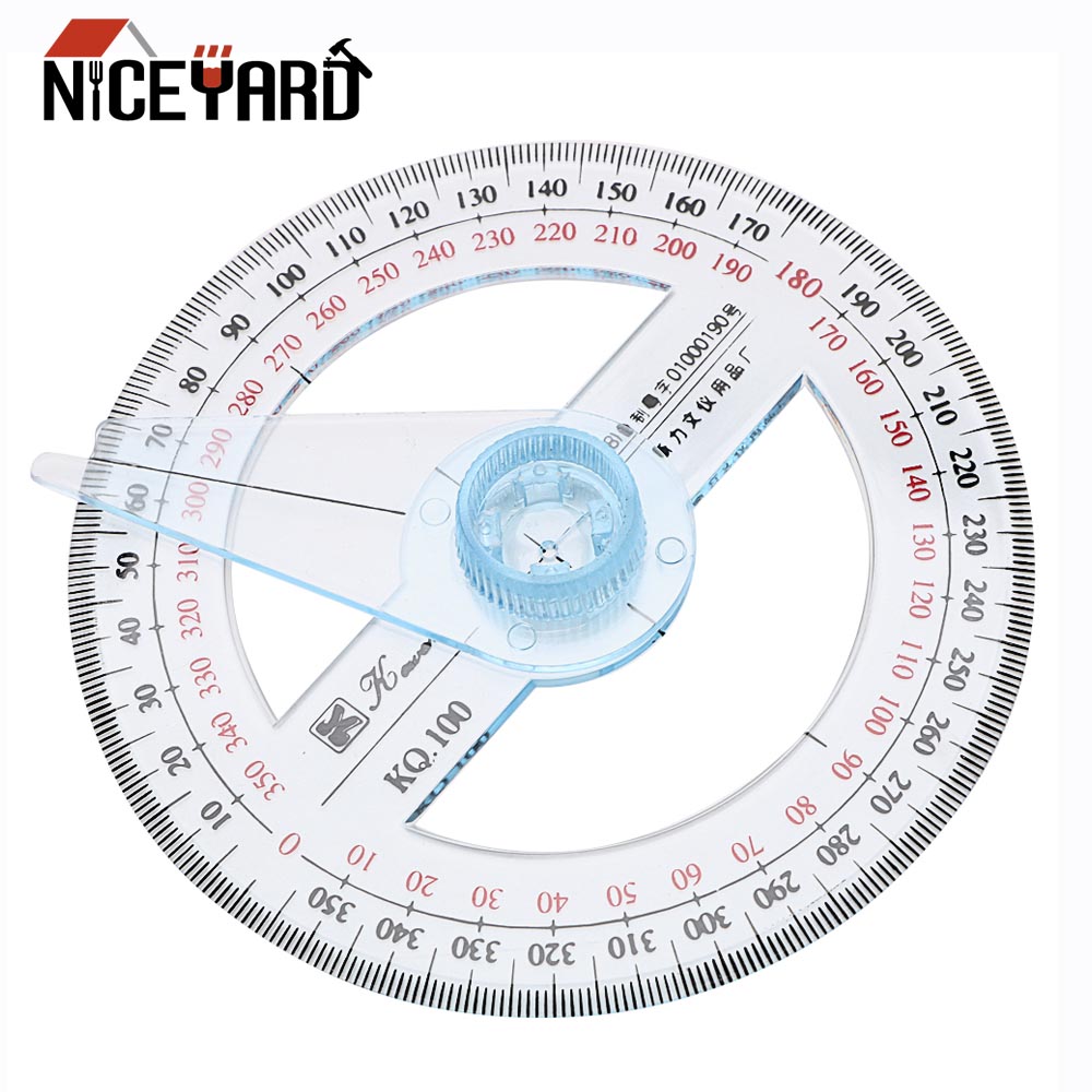 NICEYARD 360 Degree Pointer Protractor Ruler Gaugi... – Vicedeal