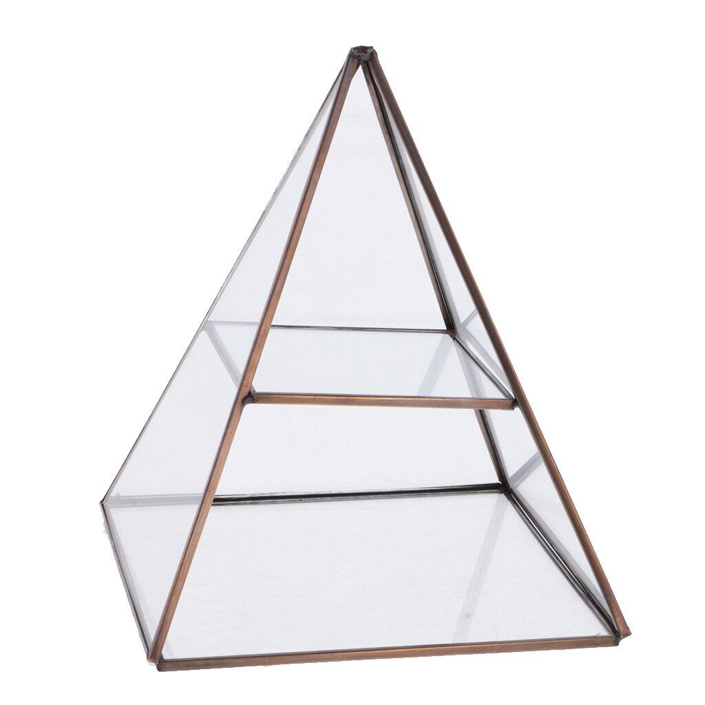 Pyramid Clear Glass Box Jewellery Display Stand Va... – Vicedeal