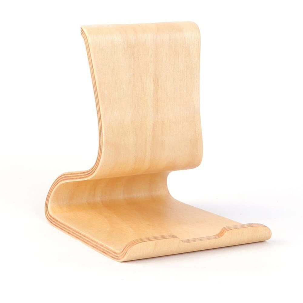 Universal Lazy Holder Wooden Walnut Birch Mobile P... – Grandado