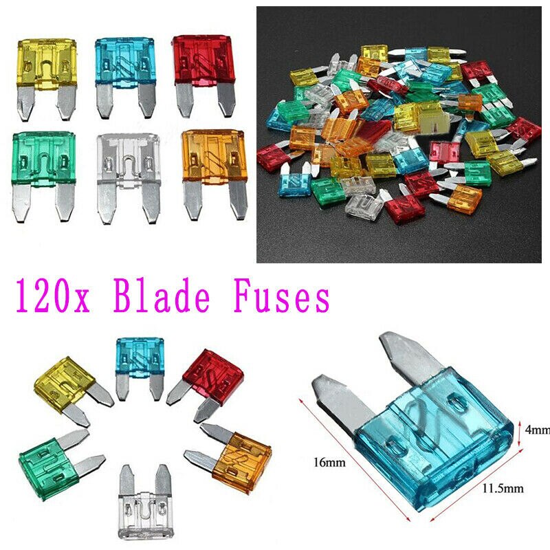 120pcs 5A-30A each 20 pieces mini blade type fuse ... – Vicedeal