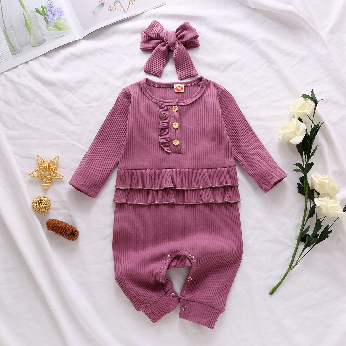 Ma & Baby 0-24M Pasgeboren Baby Baby Meisjes Gebre... – Grandado