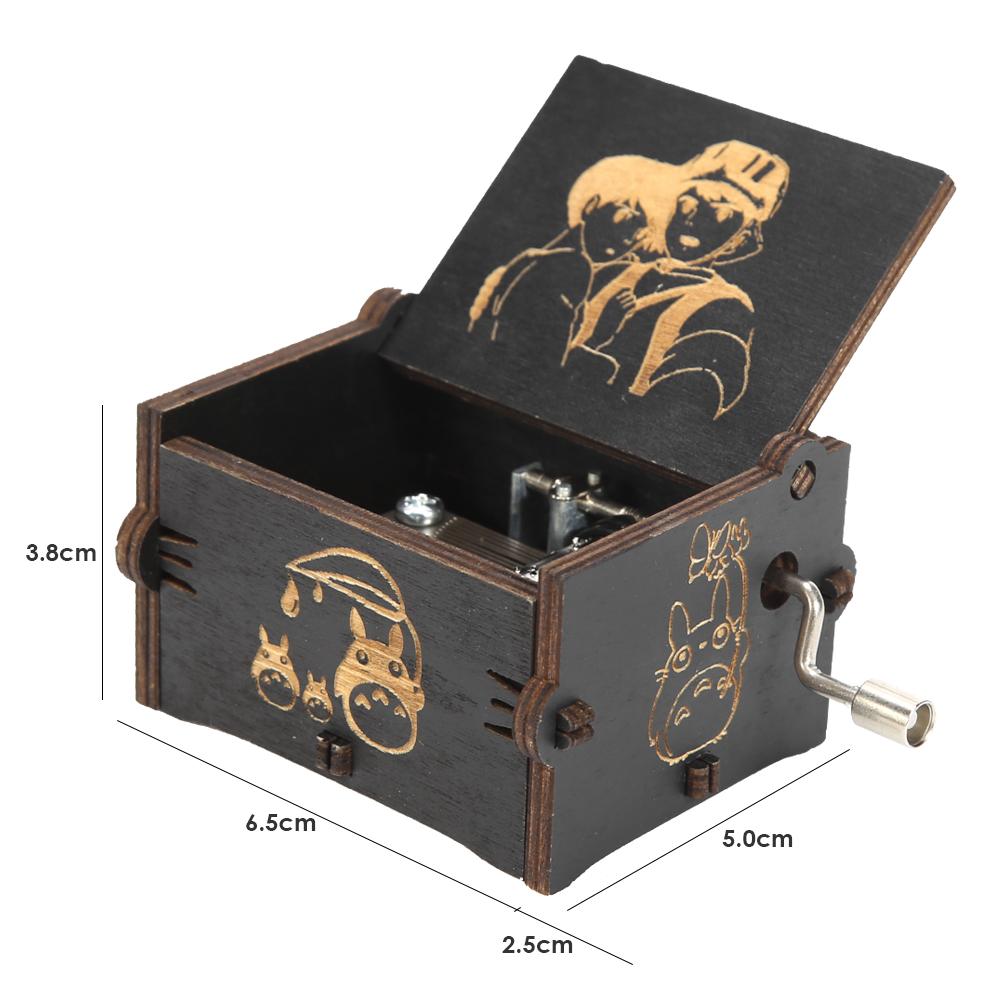 Camera Hand Rock Music Box Wooden Eight-tone Box B... – Grandado