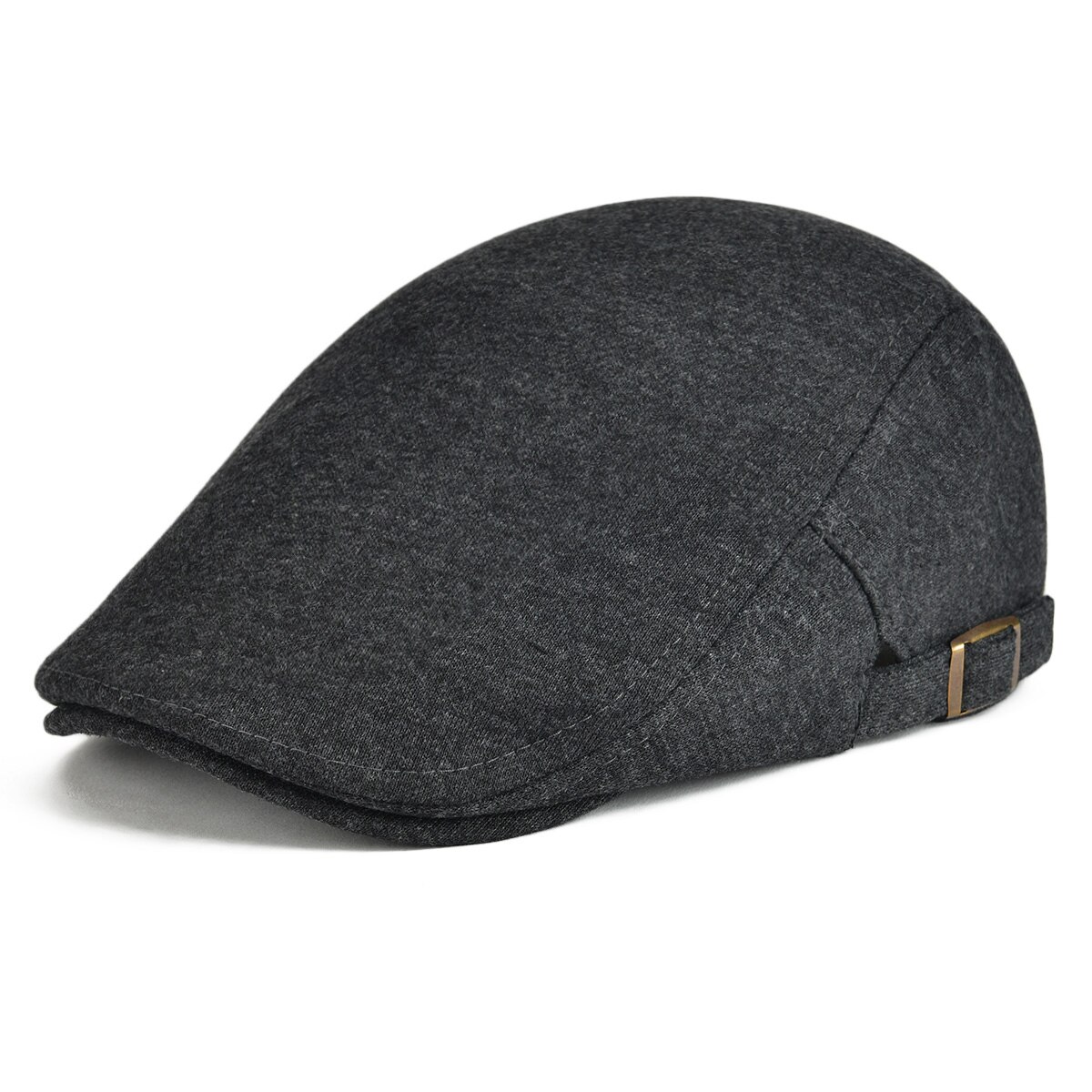 Katoen Mannen Vrouwen Zwarte Platte Ivy Cap Zachte... – Vicedeal