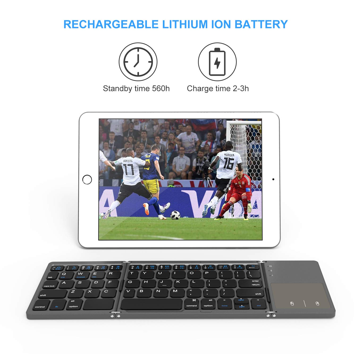 Jelly Kam Opvouwbaar Bluetooth Toetsenbord Oplaadb... – Vicedeal