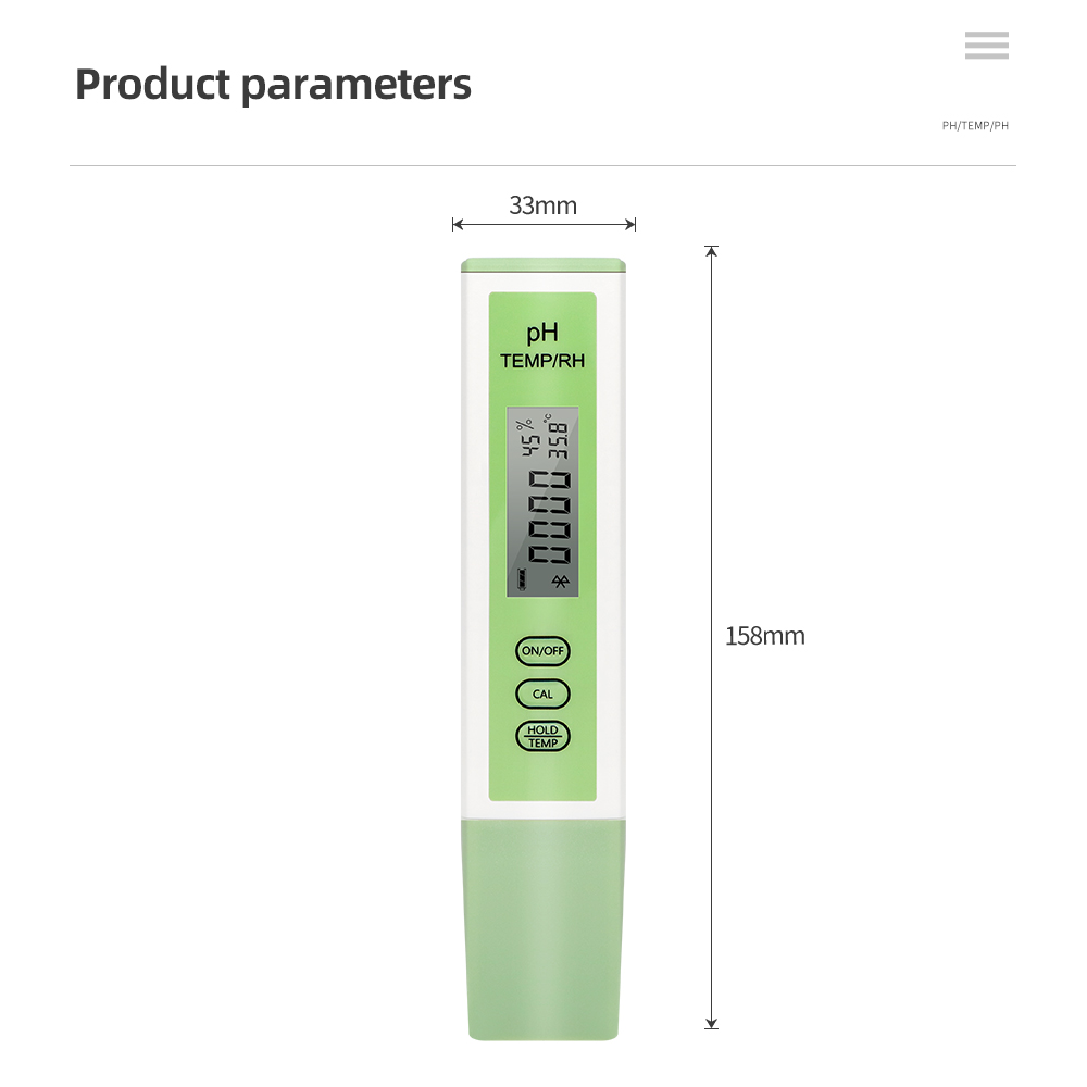 PH RH Meter With Bluetooth-Compatible 0.01pH Digit... – Vicedeal