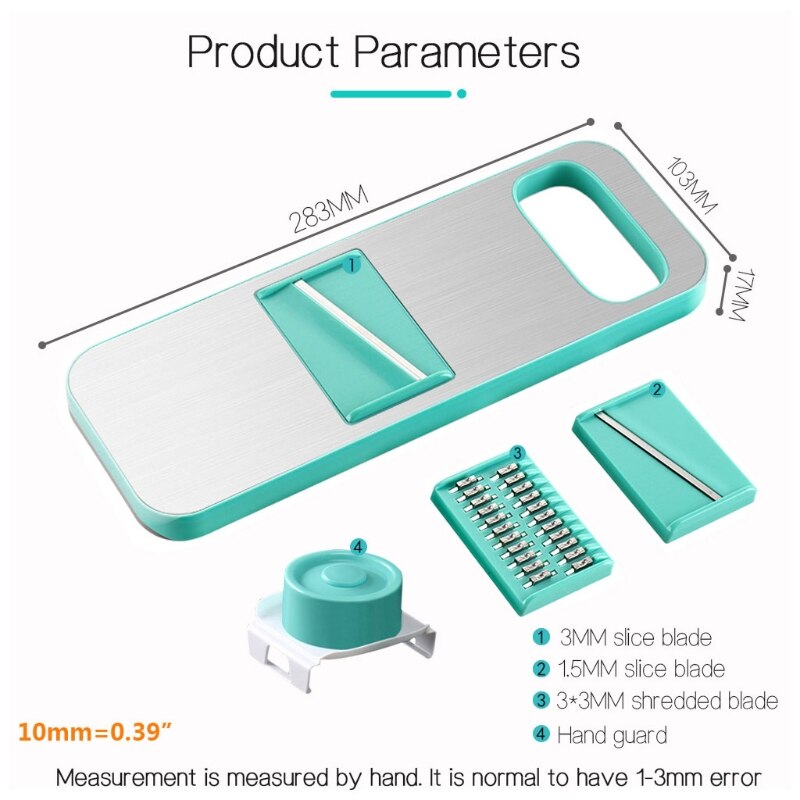 Vegetable Cutter Magnetic Slicer 3 in 1 Stainless ... – Vicedeal