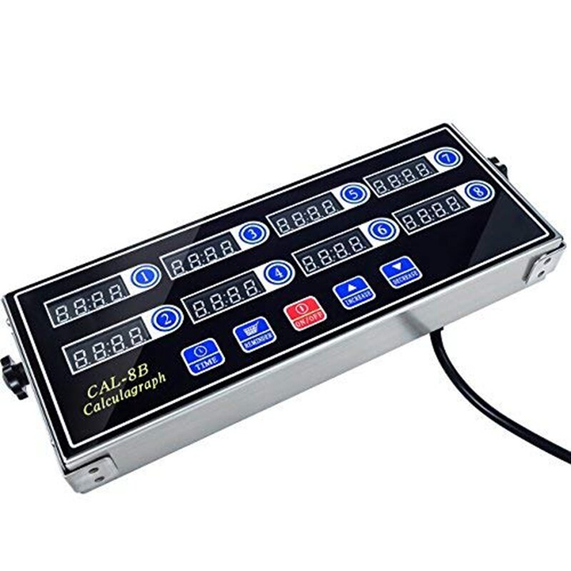 US Plug,Portable Calculator 8 Channel Digital Time... – Grandado