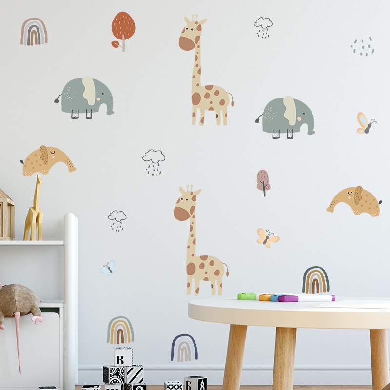 Cartoon Dieren Muurstickers Voor Baby Kinderkamer ... – Vicedeal