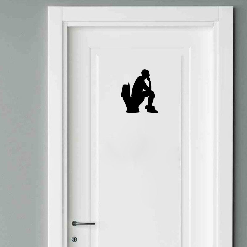 Yoja 16.3*19Cm Plezier Zitten Op De Wc Pooping Wc ... – Vicedeal