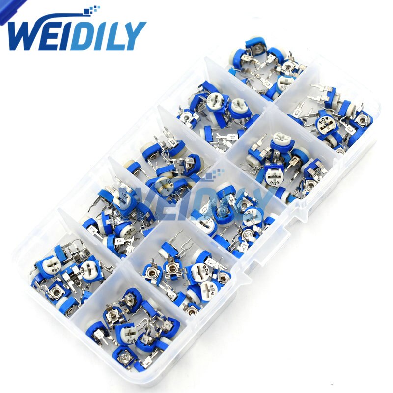 100Pcs RM065 Carbon Film Horizontale Trimpot Poten... – Grandado