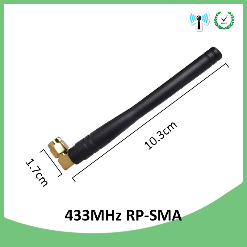 433MHz antenna 3dbi RP-SMA Connector 433 mhz anten... – Grandado