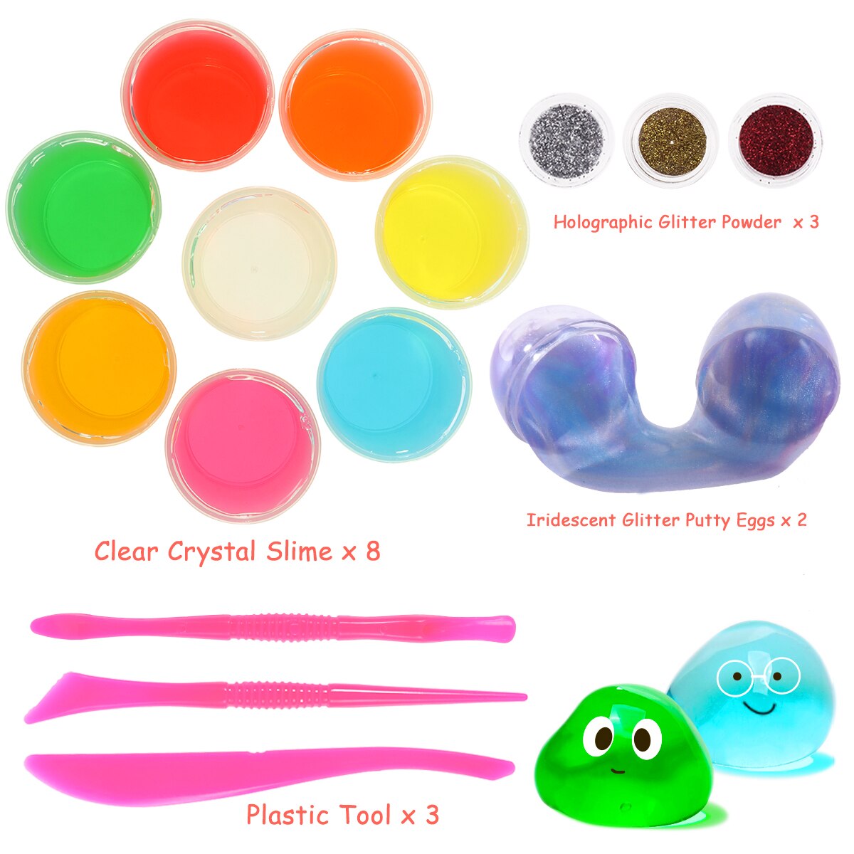 Set of Fluffy Clay DIY Clay Balls Clay Stretchy an... – Grandado