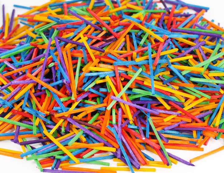 1000 Pcs/pack Colorful Wooden Match Sticks DIY Woo... – Grandado
