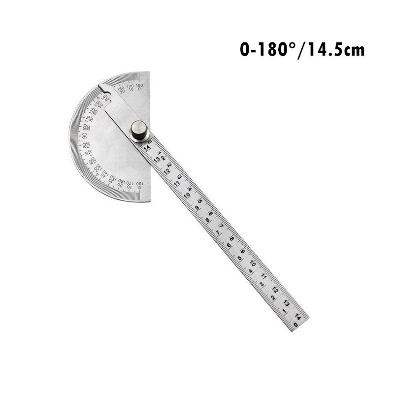 14.5/15cm 180 Degree Adjustable Protractor Multifu... – Grandado