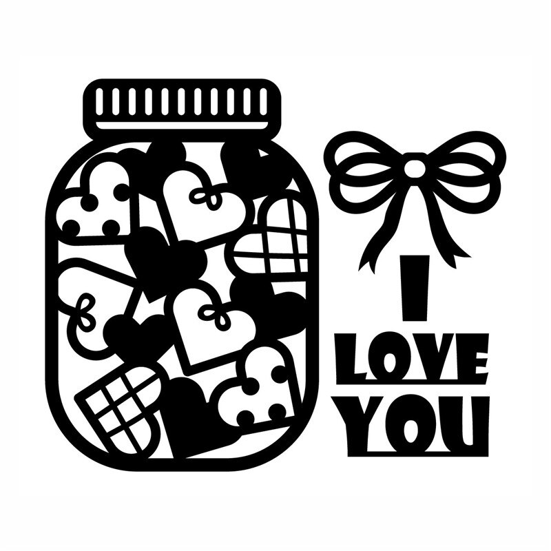 Kokorosa Bottle and Love Letter Metal Cutting Dies... – Grandado