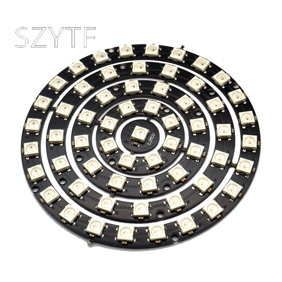 61 Bits 61X WS2812 5050 RGB LED Ring Lamp Light wi... – Grandado