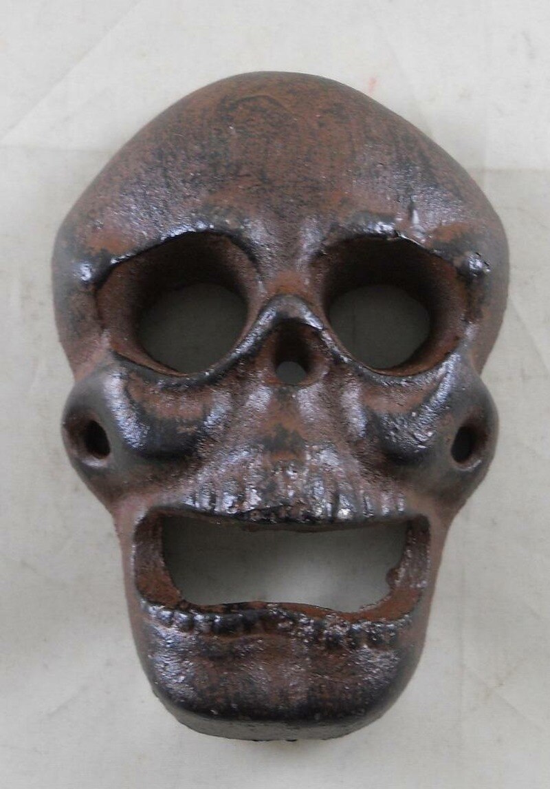 Gietijzer Muur Gemonteerd Schedel Flesopener Kitch... – Vicedeal