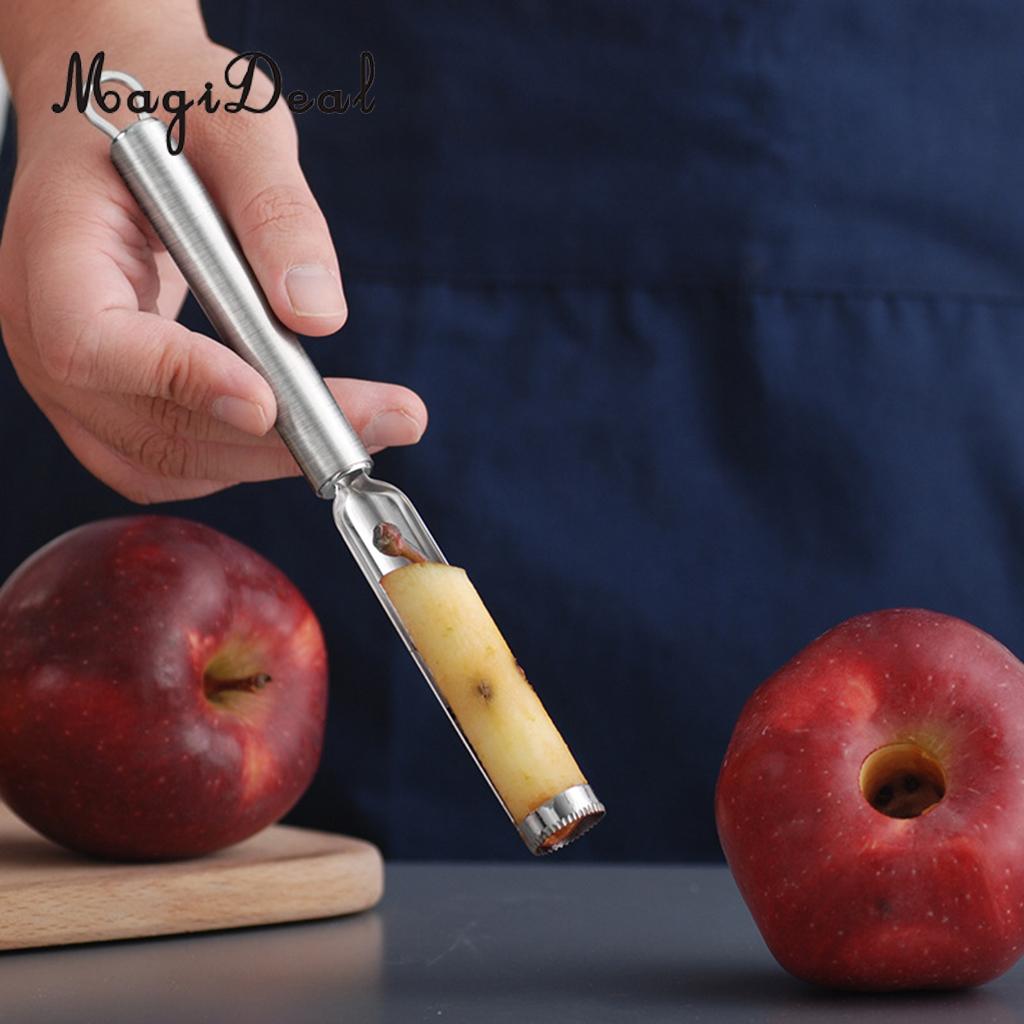 Magideal rustfrit stål kernefrøfjerner frugt æblepære corer let ...