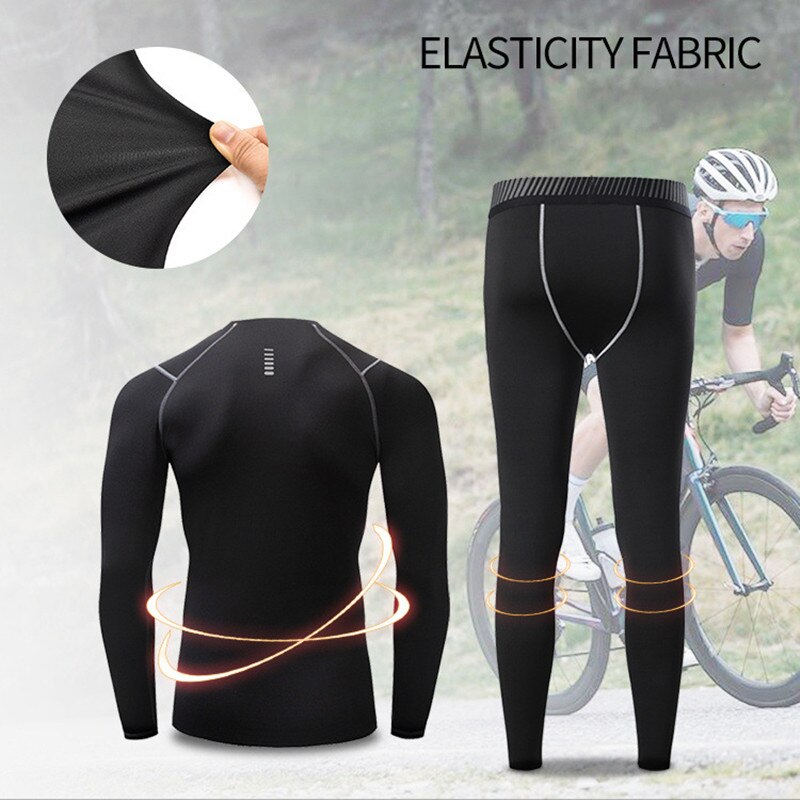 WOSAWE Winter Thermal Underwear Sets Fleece Lining... – Grandado