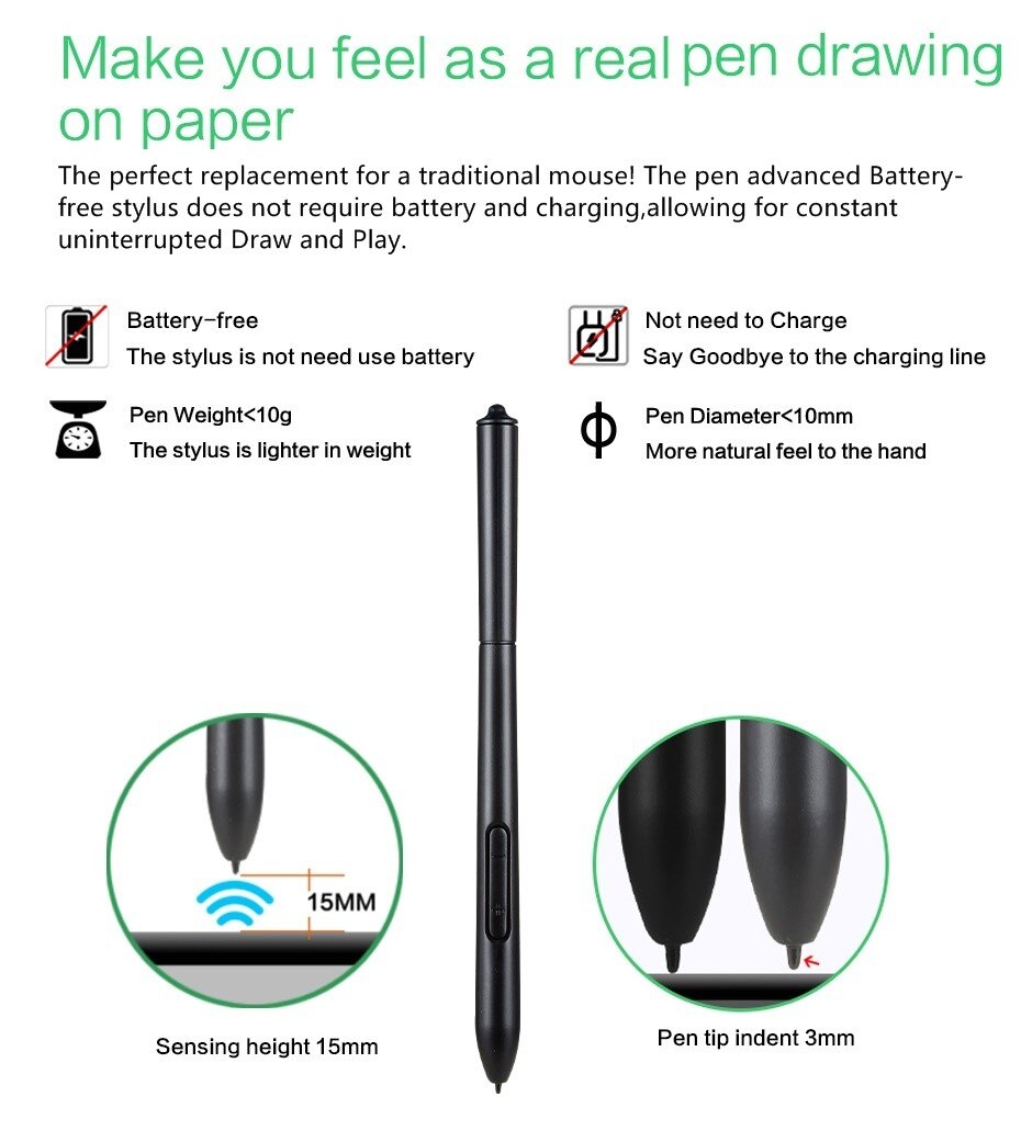 10*6 Inch Graphic Tablet 8192 Levels Digital Drawi... – Grandado