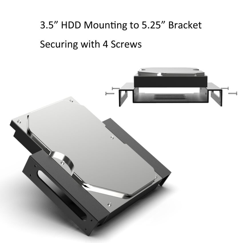 GLOTRENDS Aluminum 5.25 to 2.5/3.5 inch Bay Adapte... – Grandado