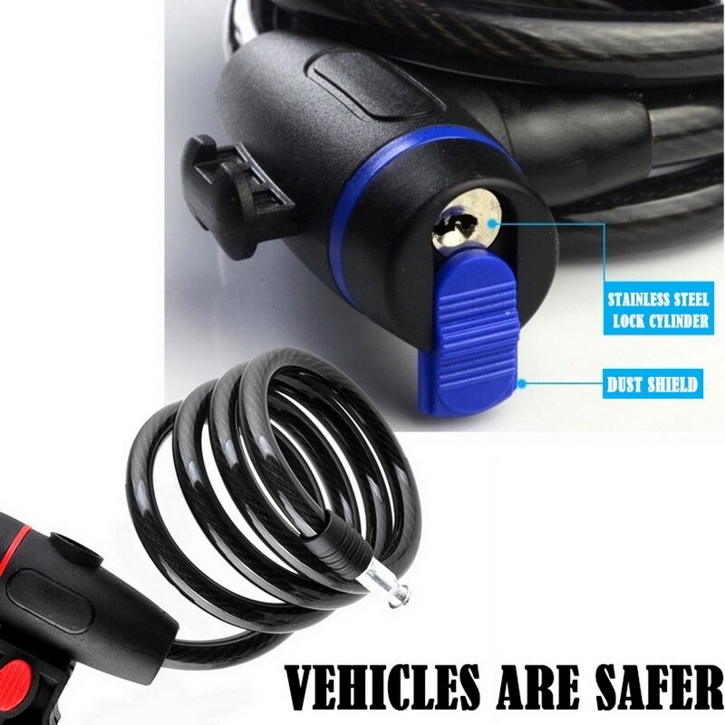 Bicycle Lock Anti-theft Chain Wire Lock For Bike C... – Vicedeal