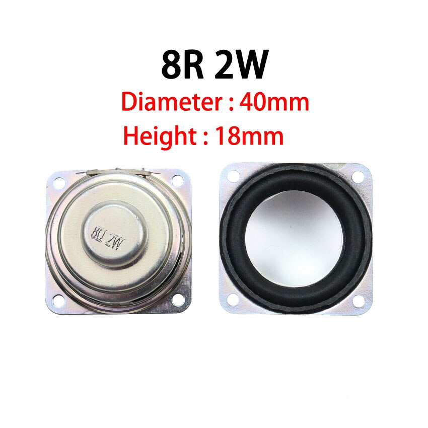1pc Akustische Lautsprecher 8 Ohm 2W 3W 8R 40mm 50... – Grandado