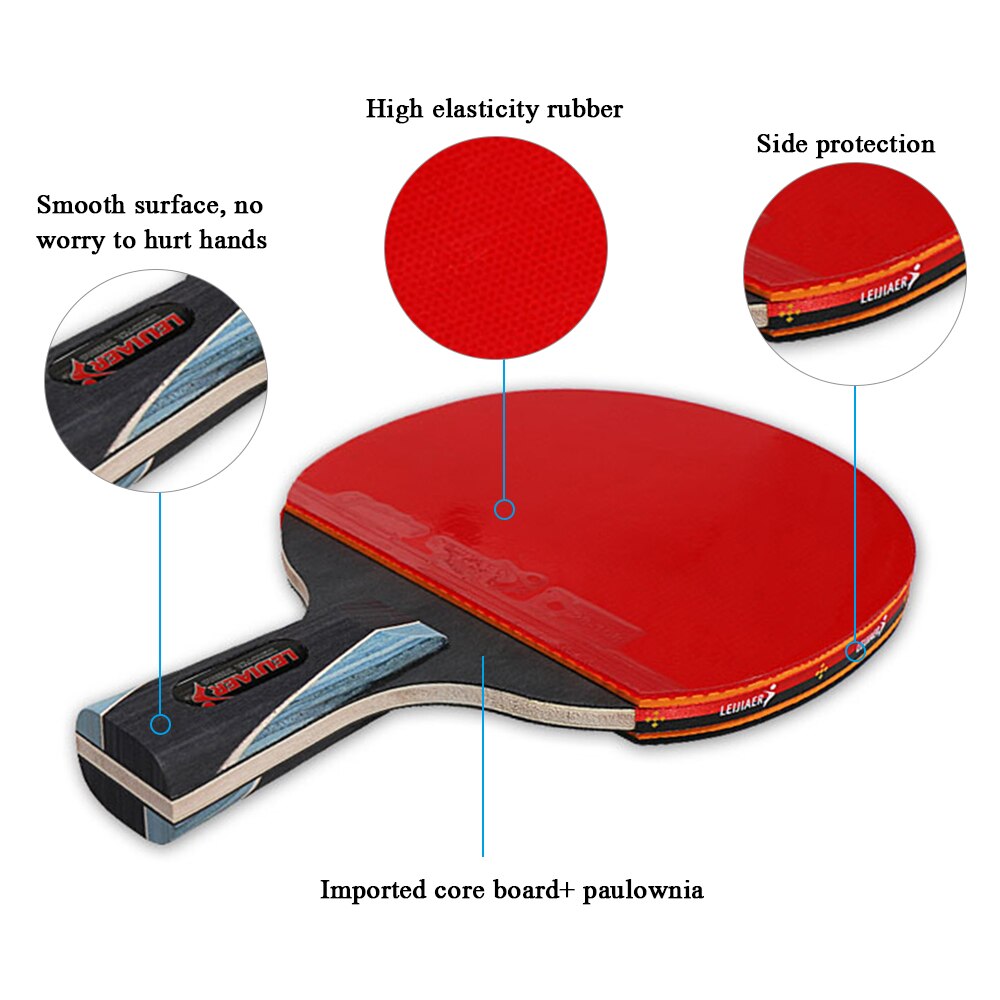 Ping Pong Paddle Table Tennis Racket Ping Pong Bat... – Vicedeal